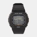 Square Digital Watch - Black - Kmart