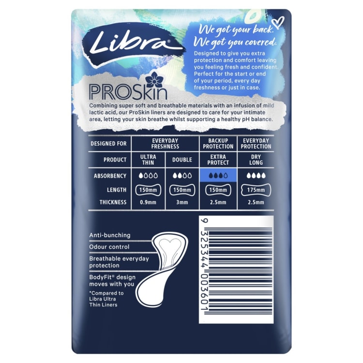 30 Pack Libra ProSkin Extra Protect Liners - Kmart