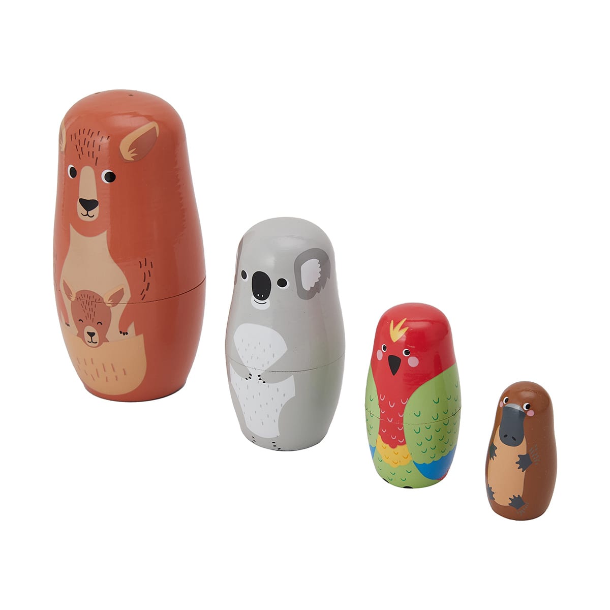 4 Piece Nesting Animals - Kmart