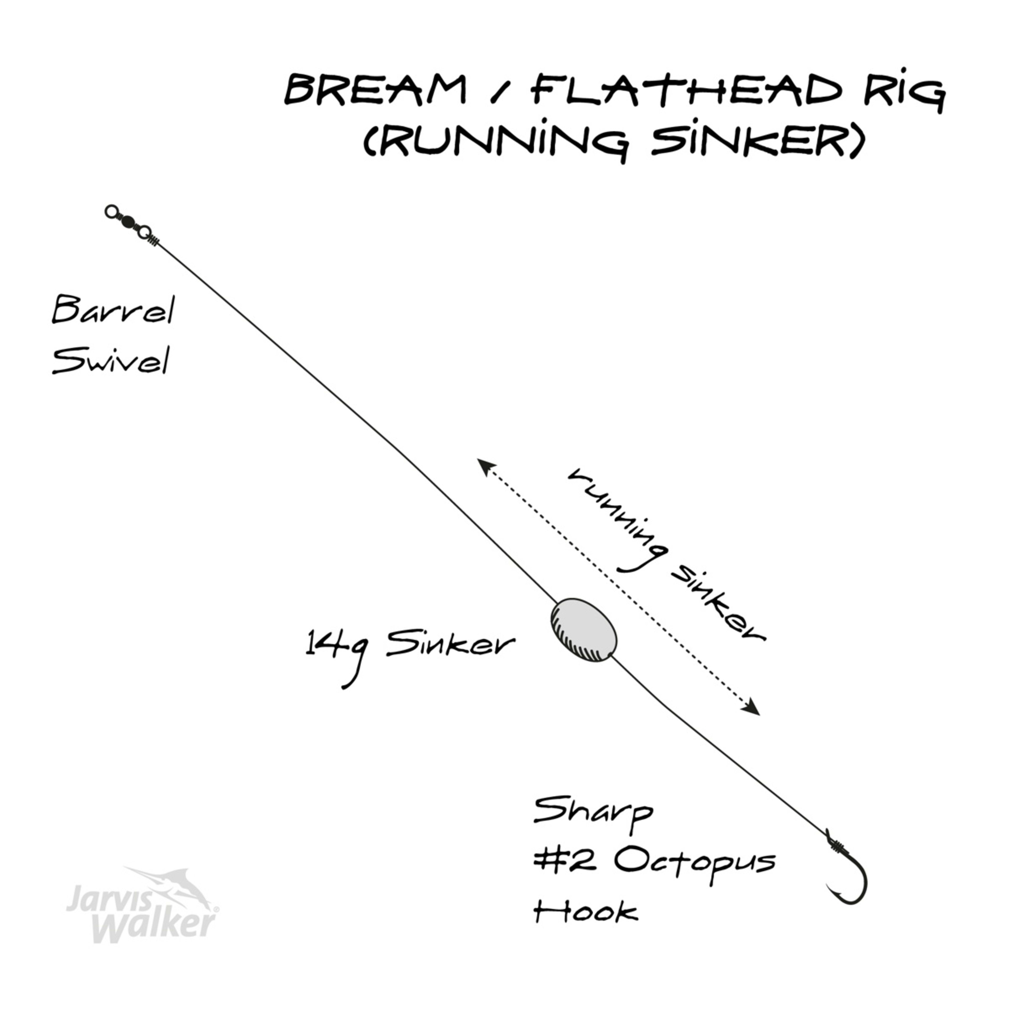 Jarvis Walker Bream / Flathead Rig - Size 2 - Kmart