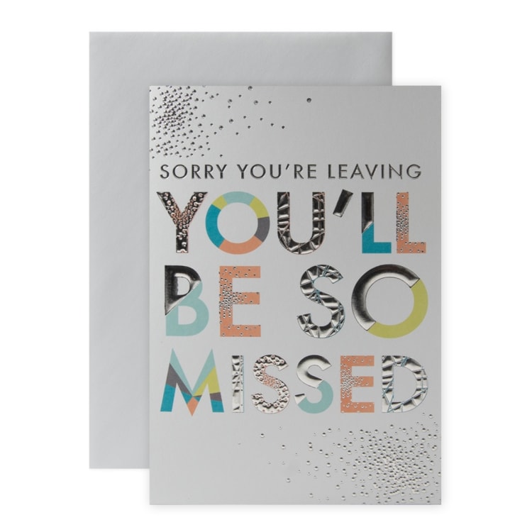 Connections from Hallmark Farewell Card - You'll Be Missed - Kmart