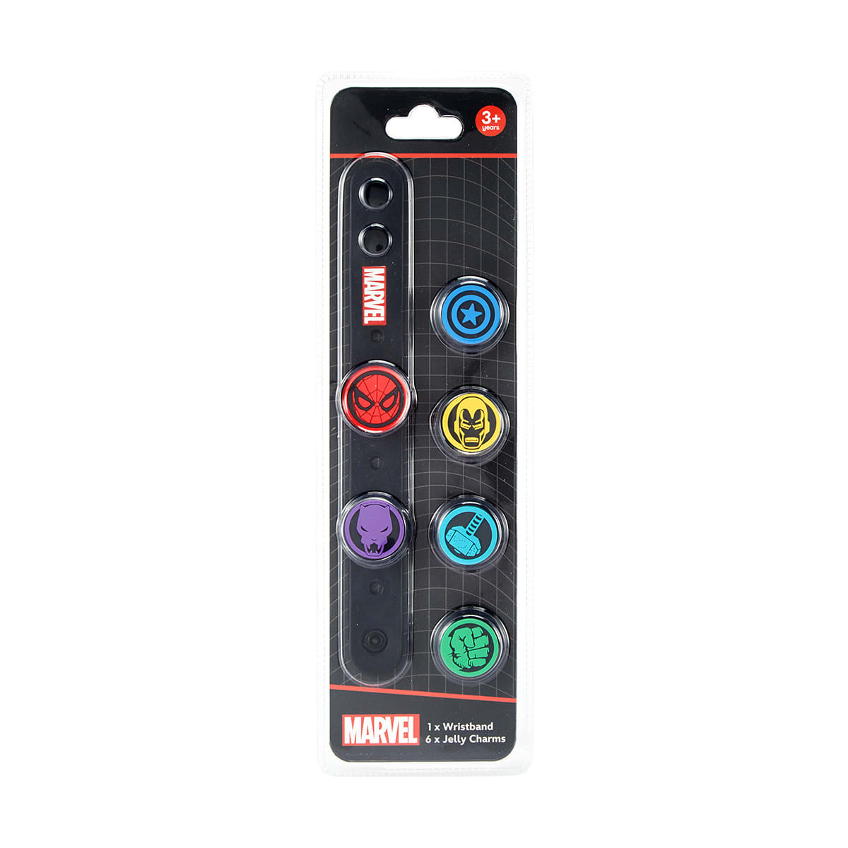 Marvel Jelly Charms & Wristband - Kmart
