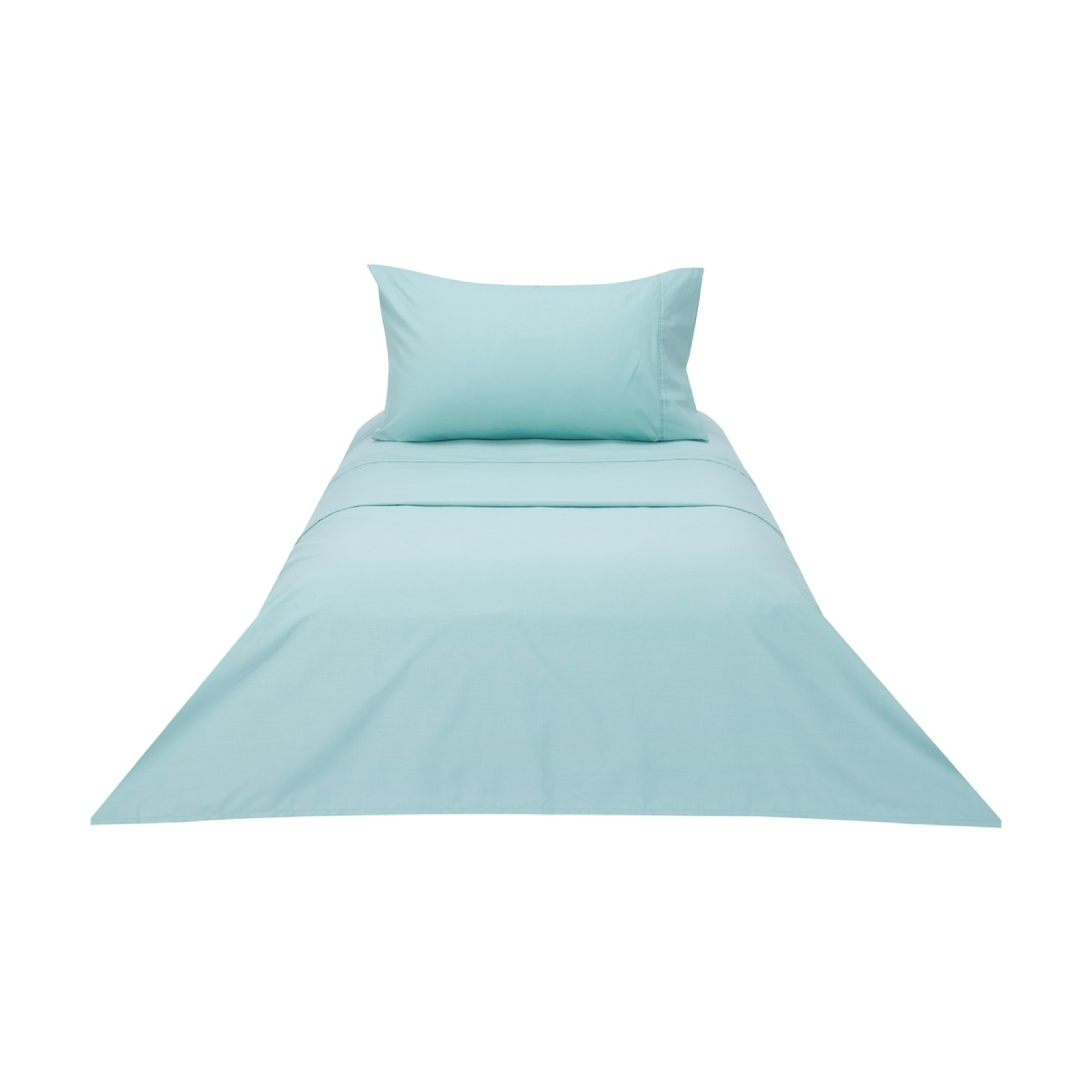 180 Thread Count Sheet Set - King Single Bed, Marine - Kmart