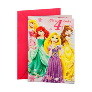 Hallmark Disney Princess Birthday Card - Age 4 - Kmart