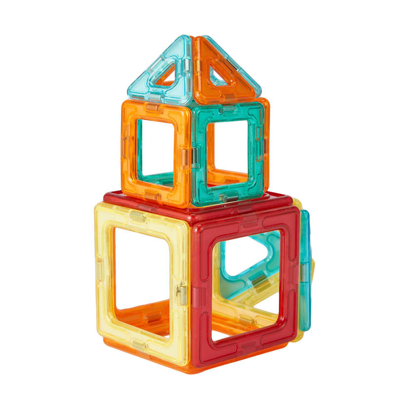 18 Piece Magnetic Tiles Set - Kmart