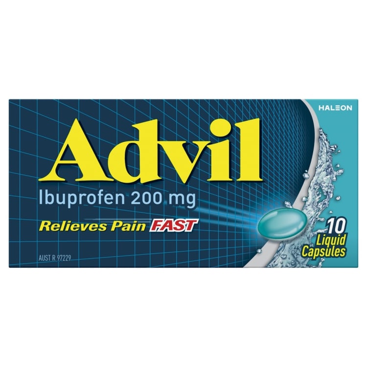 10 Pack Advil Ibuprofen Liquid Capsules 200mg - Kmart