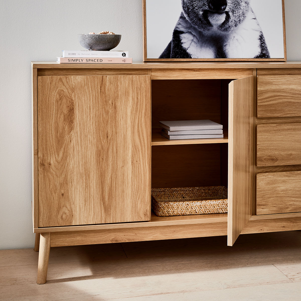 Thorne Buffet Unit with Adjustable Shelves - Kmart