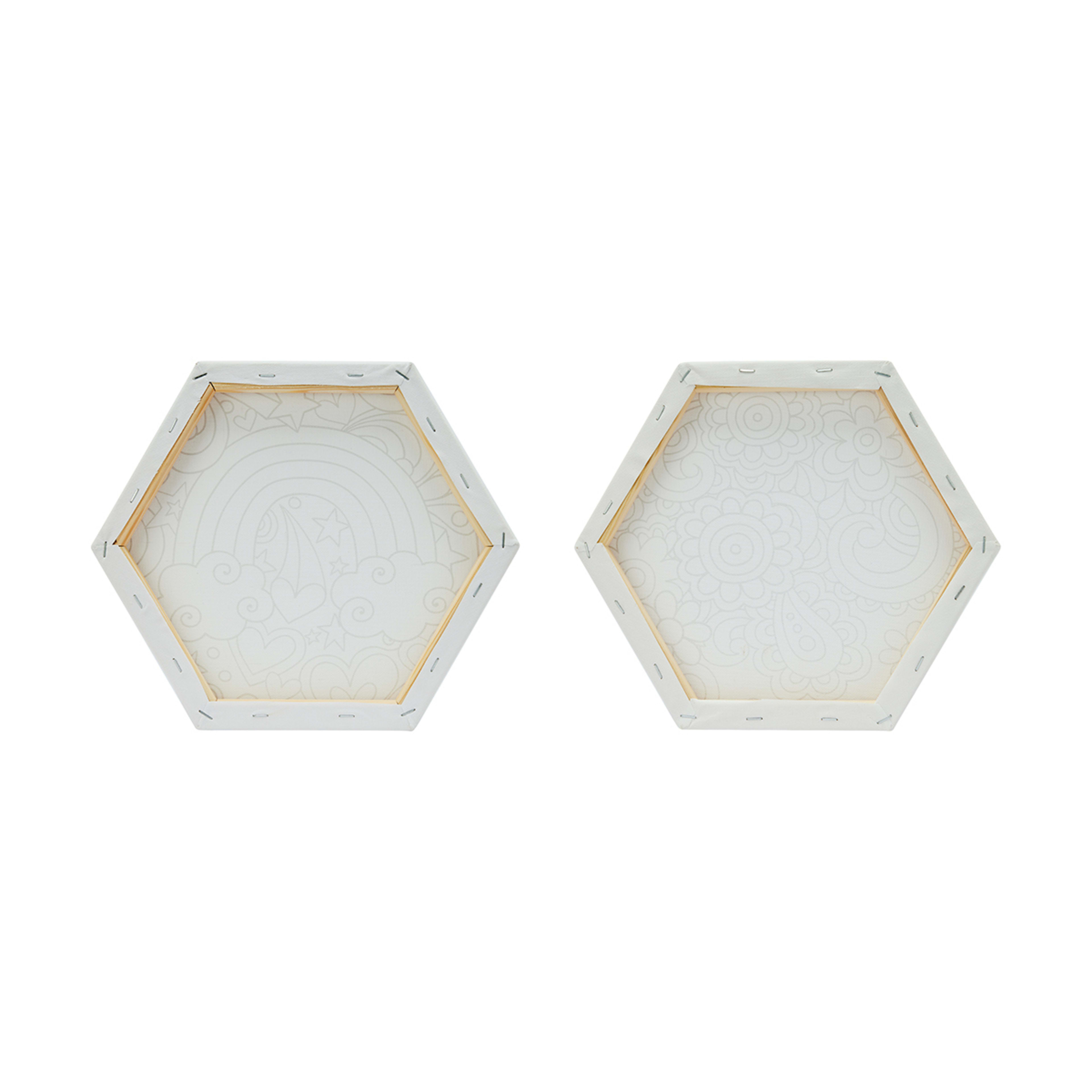 Hexagon Canvas Art Kit - Assorted - Kmart