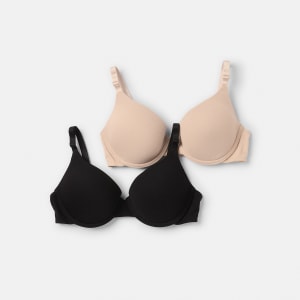 2 Pack Cotton T-shirt Bra - Kmart