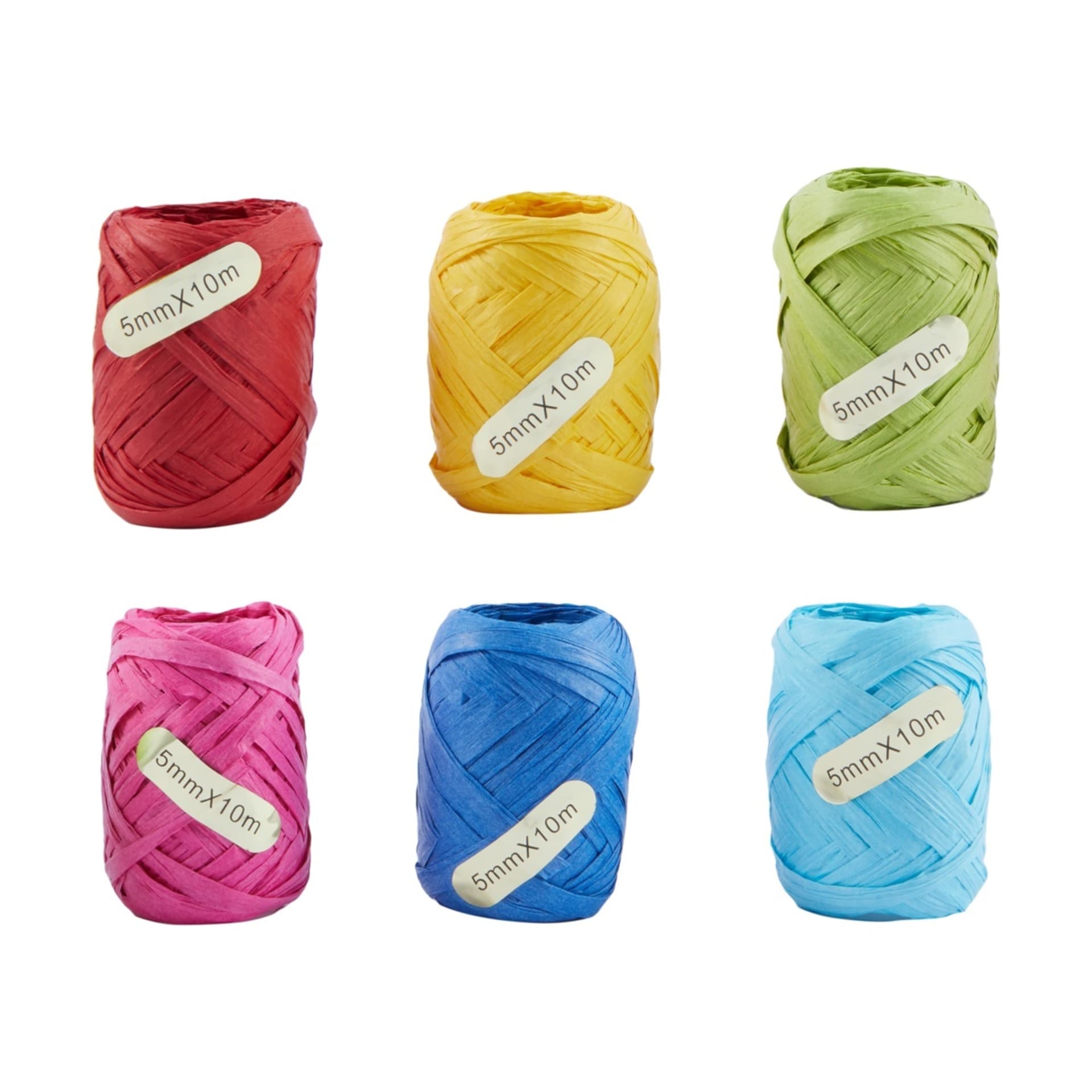 6 Piece Paper Ribbons - Bright - Kmart