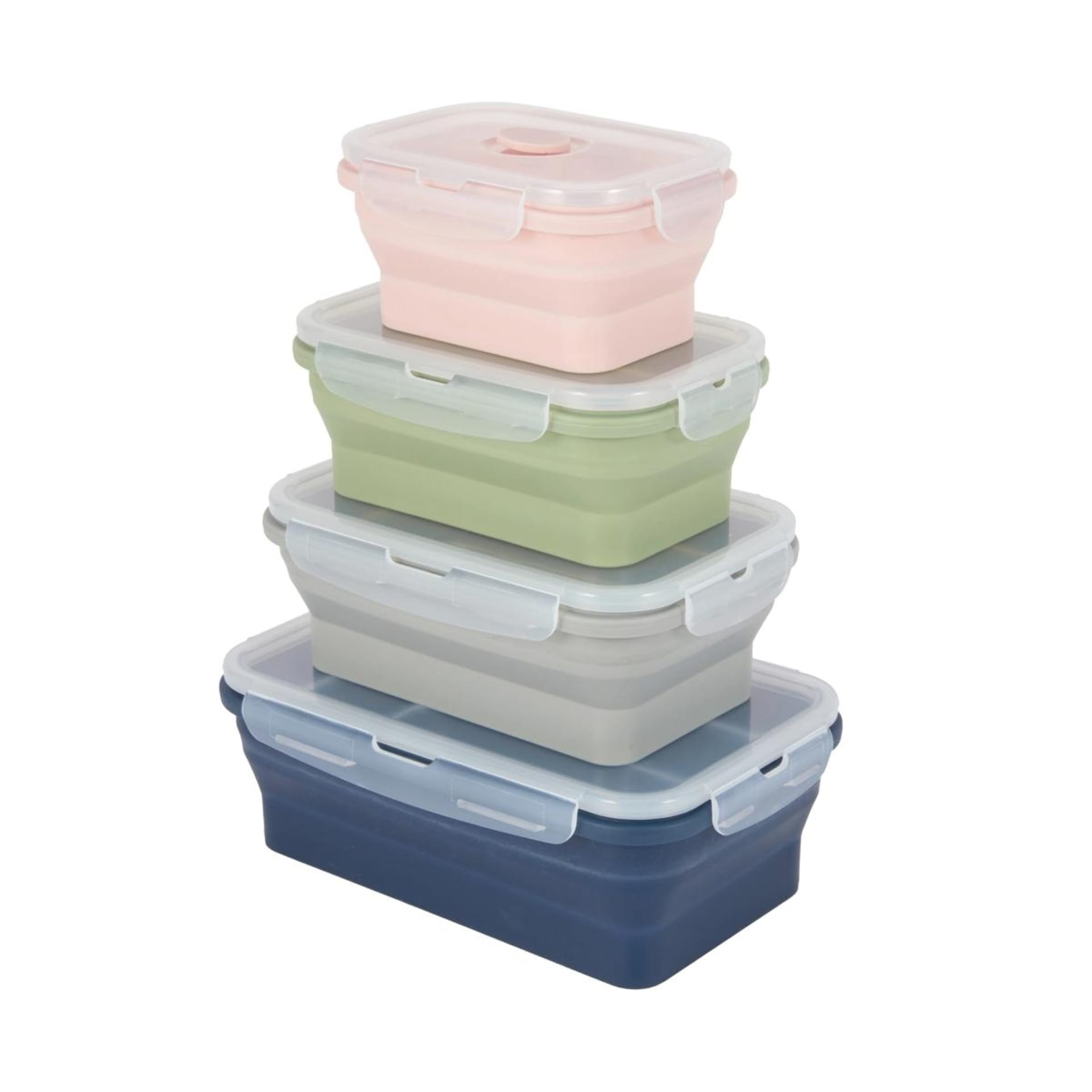 4 Piece Silicone Collapsible Container - Kmart