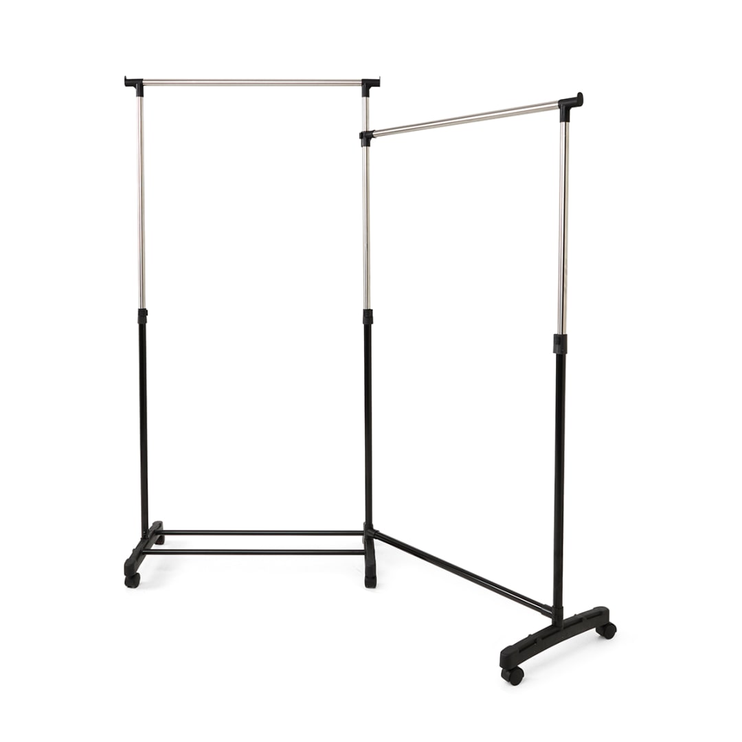 Dual Opening Garment Rack - Black - Kmart NZ