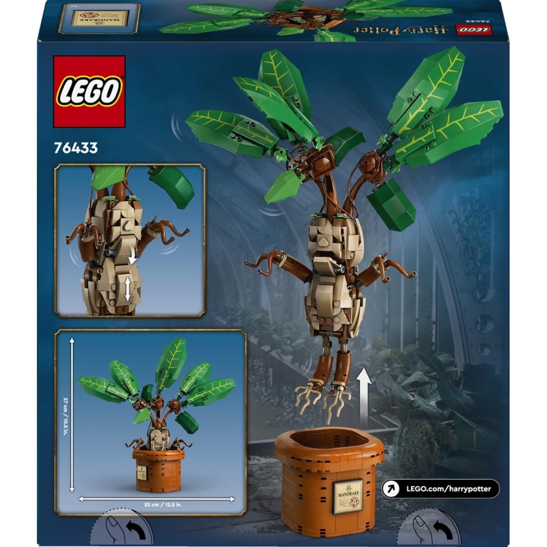 LEGO Harry Potter Mandrake Plant Toy Magical Gift 76433 - Kmart