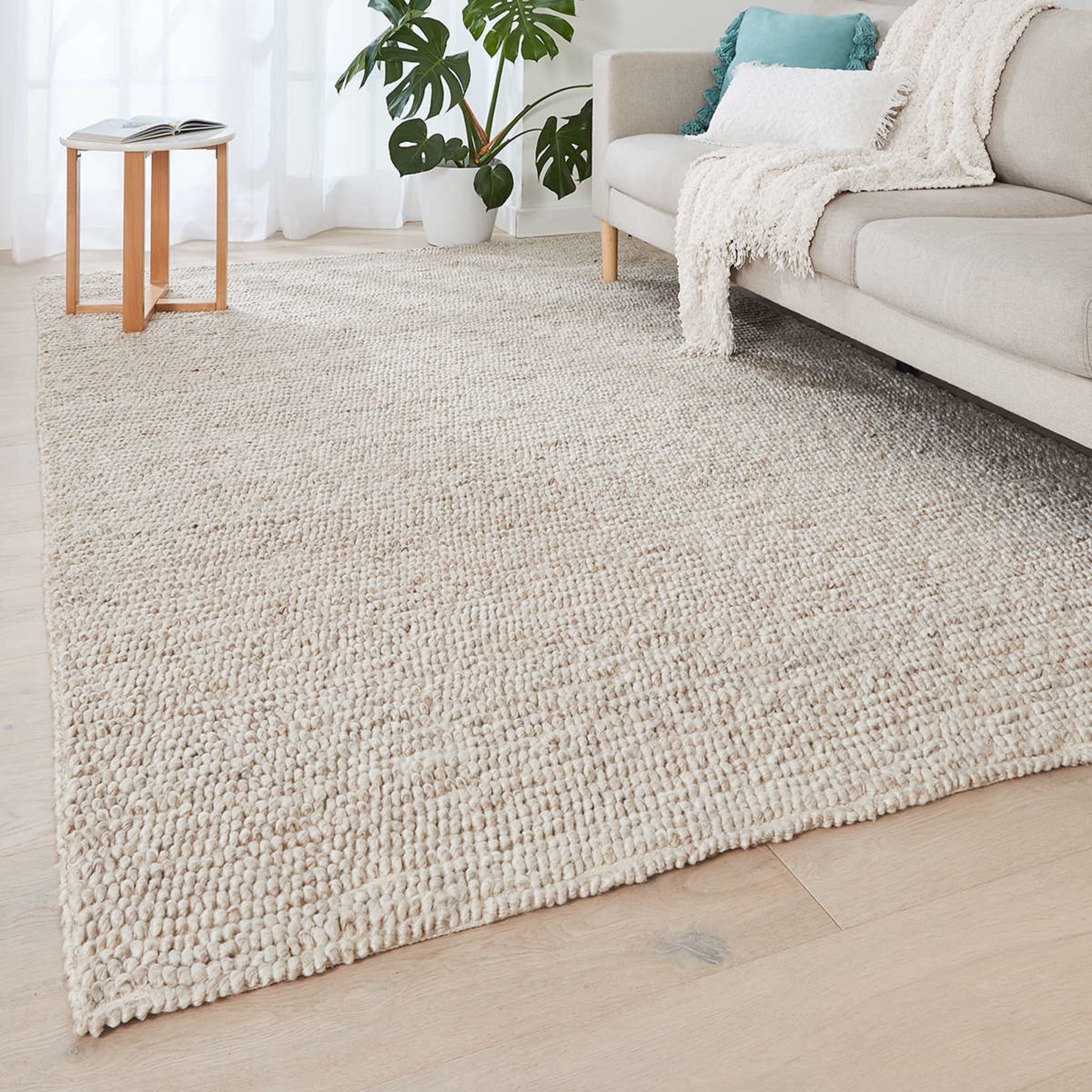 Dahlia Rug - Natural, Extra Large - 270cm x 180cm - Kmart