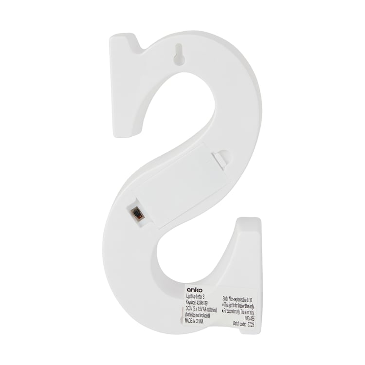 Light Up Letter - S - Kmart NZ