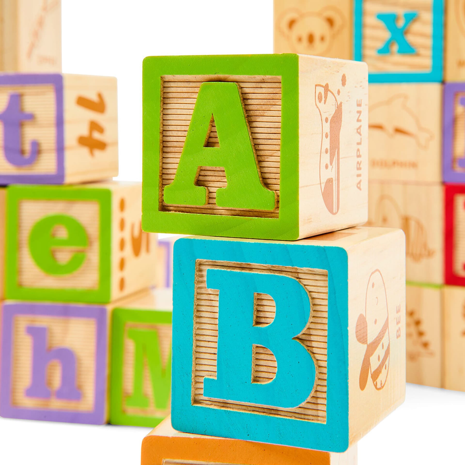 Wooden Alphabet Blocks - Kmart