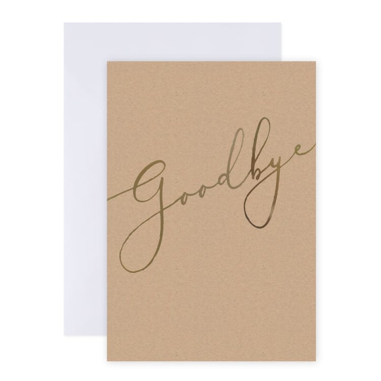 Hallmark Midi Colossal Goodbye Greeting Card - Gold Script - Kmart