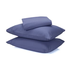 180 Thread Count Sheet Set - Queen Bed, Mid Blue - Kmart