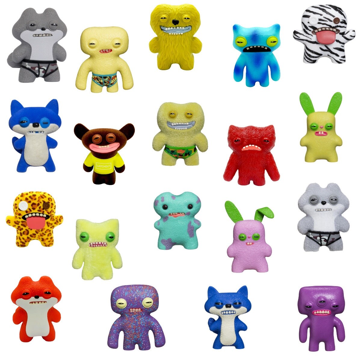 12 Pack Fuggler Funny Ugly Monster Collectible Figures - Assorted ...