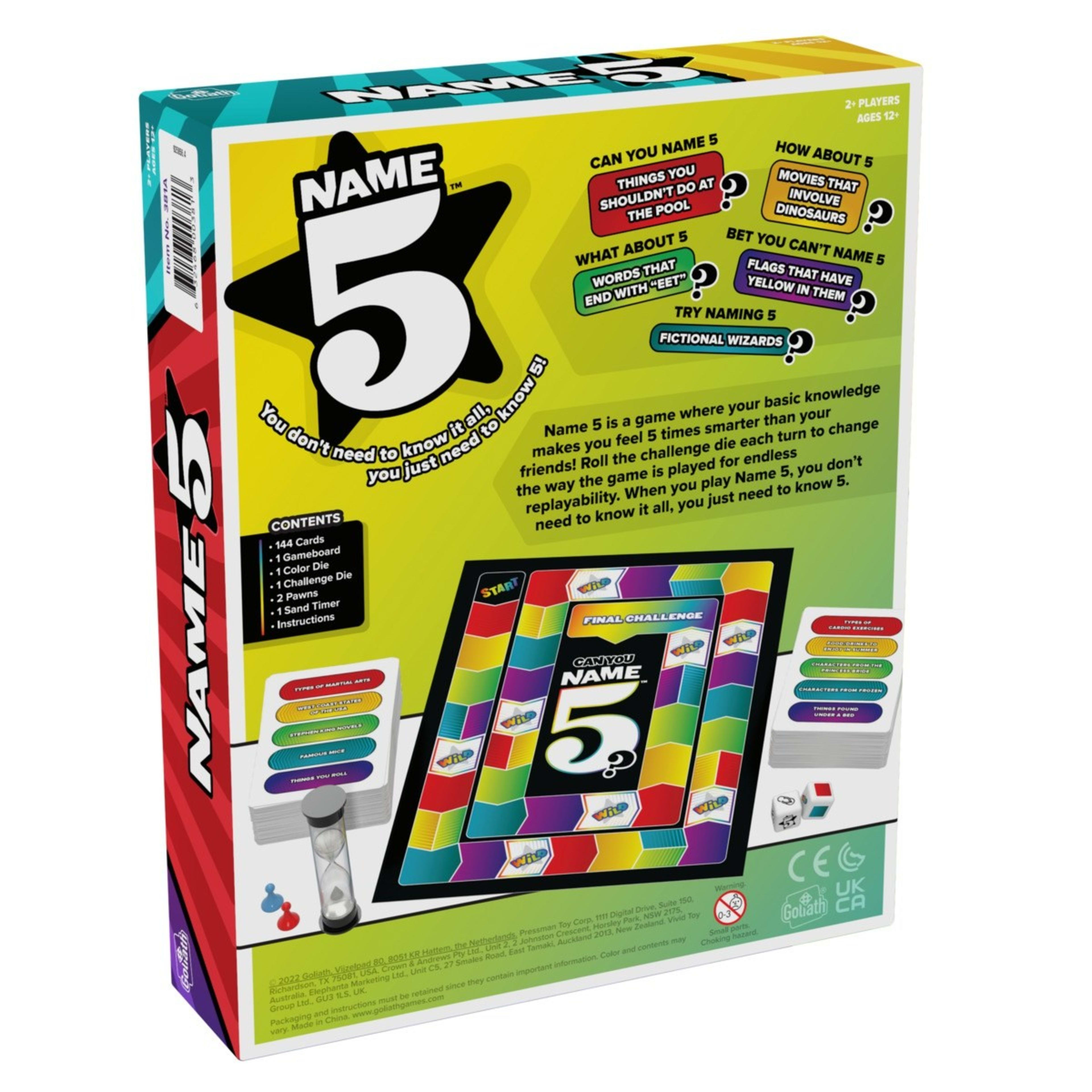 Can You Name 5 Board Game - Kmart
