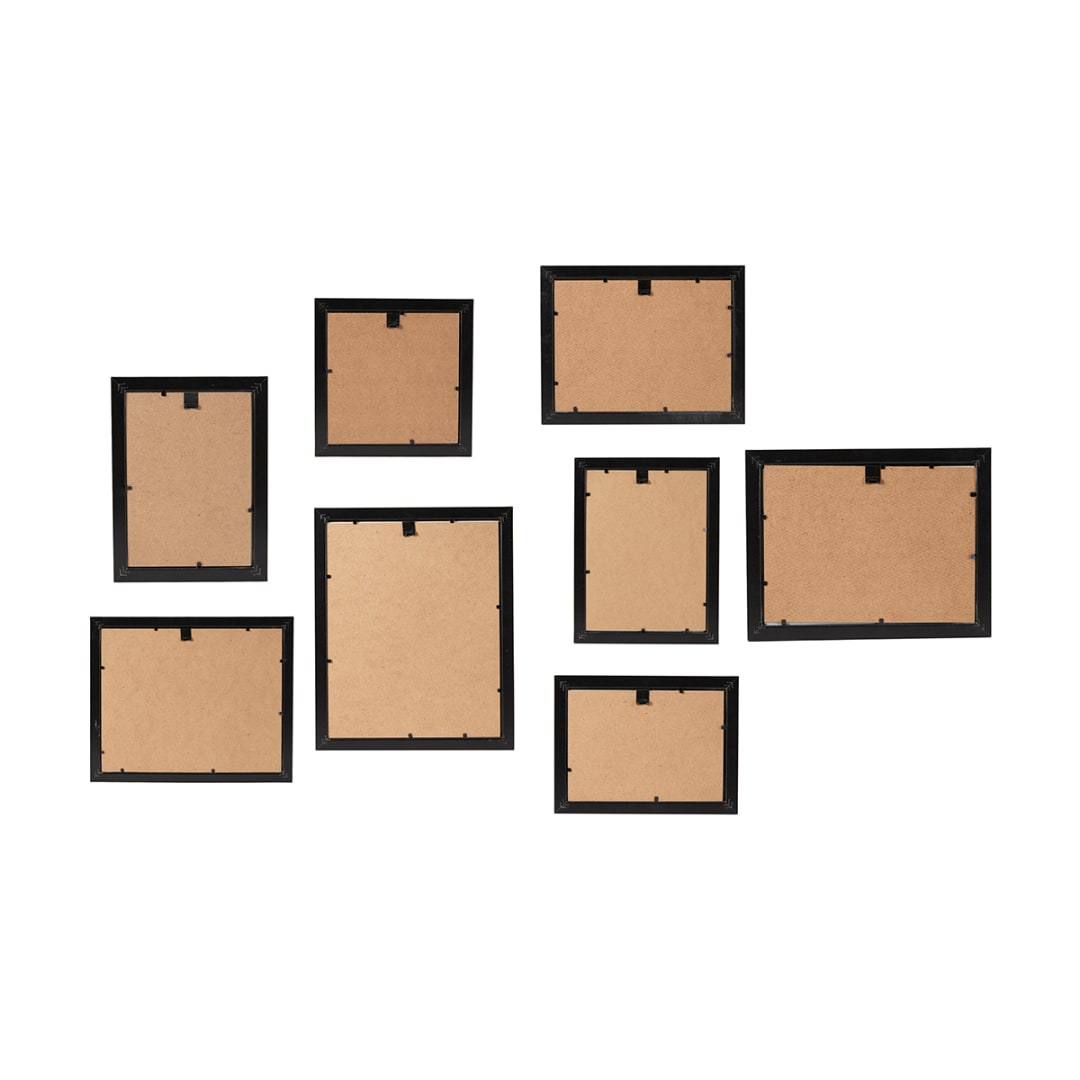 8 Piece Wall Photo Frame Set - Black - Kmart