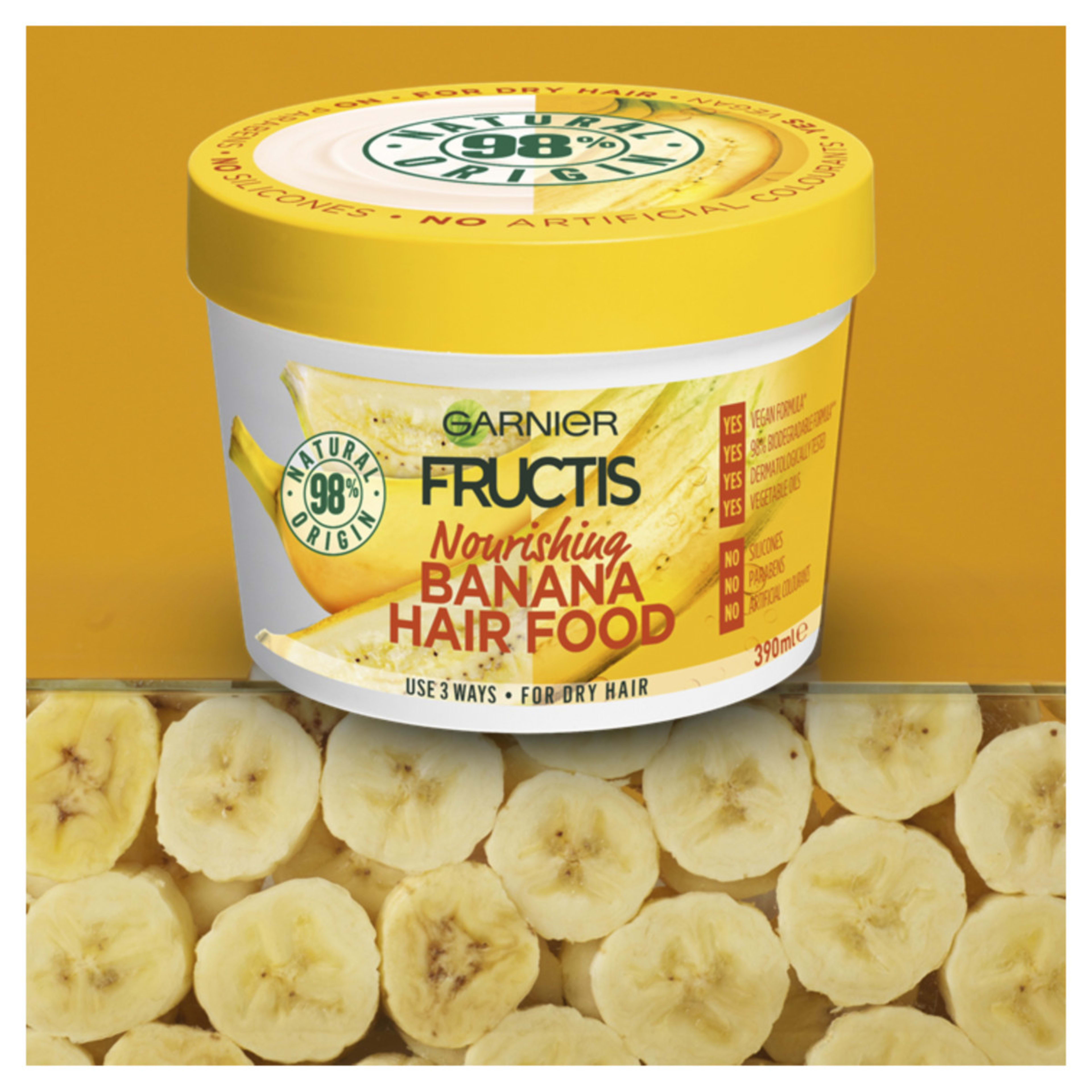 Garner Fructis Nourishing Banana Hair Food 390ml - Kmart