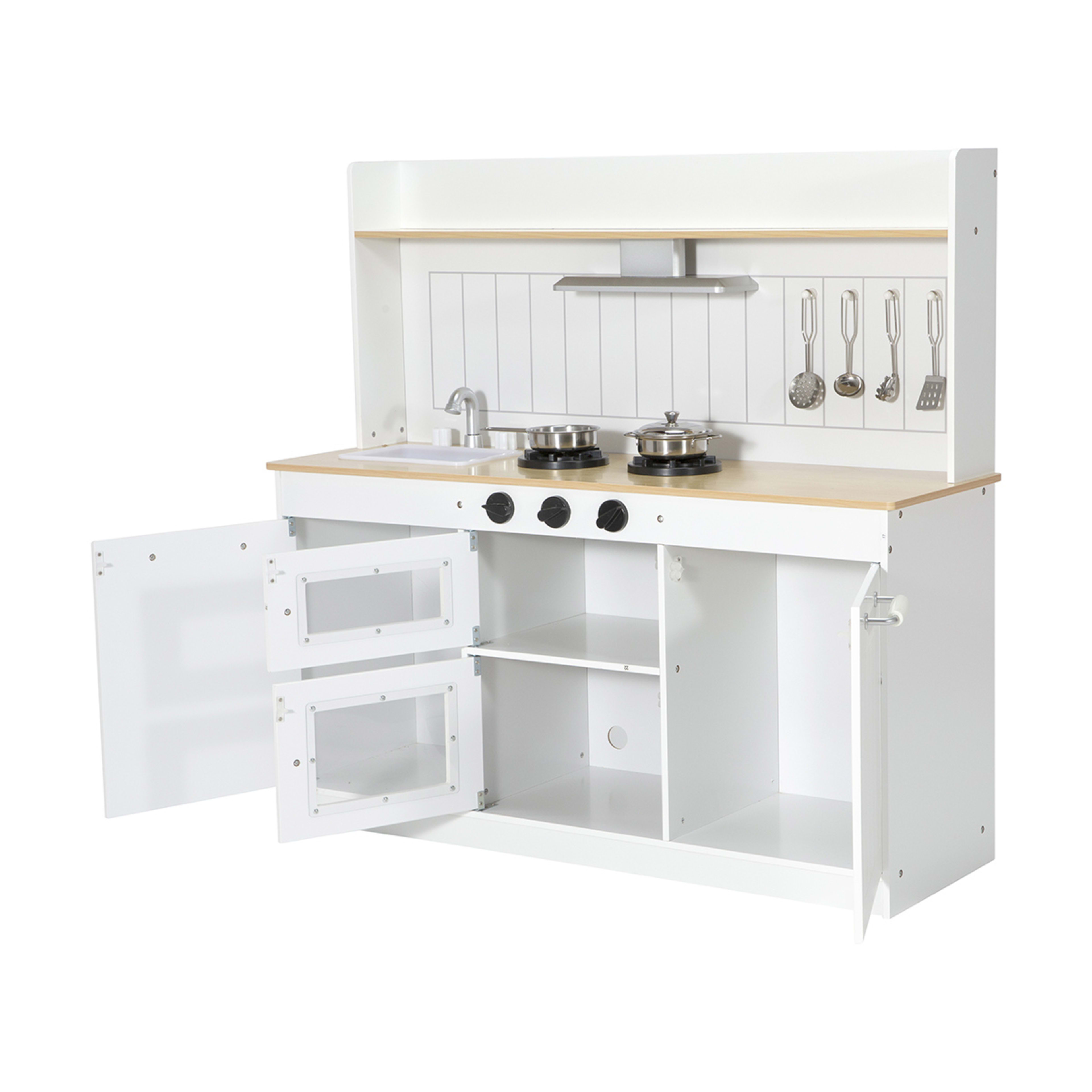 7 Piece Wooden Rustic Kitchen Playset - Kmart