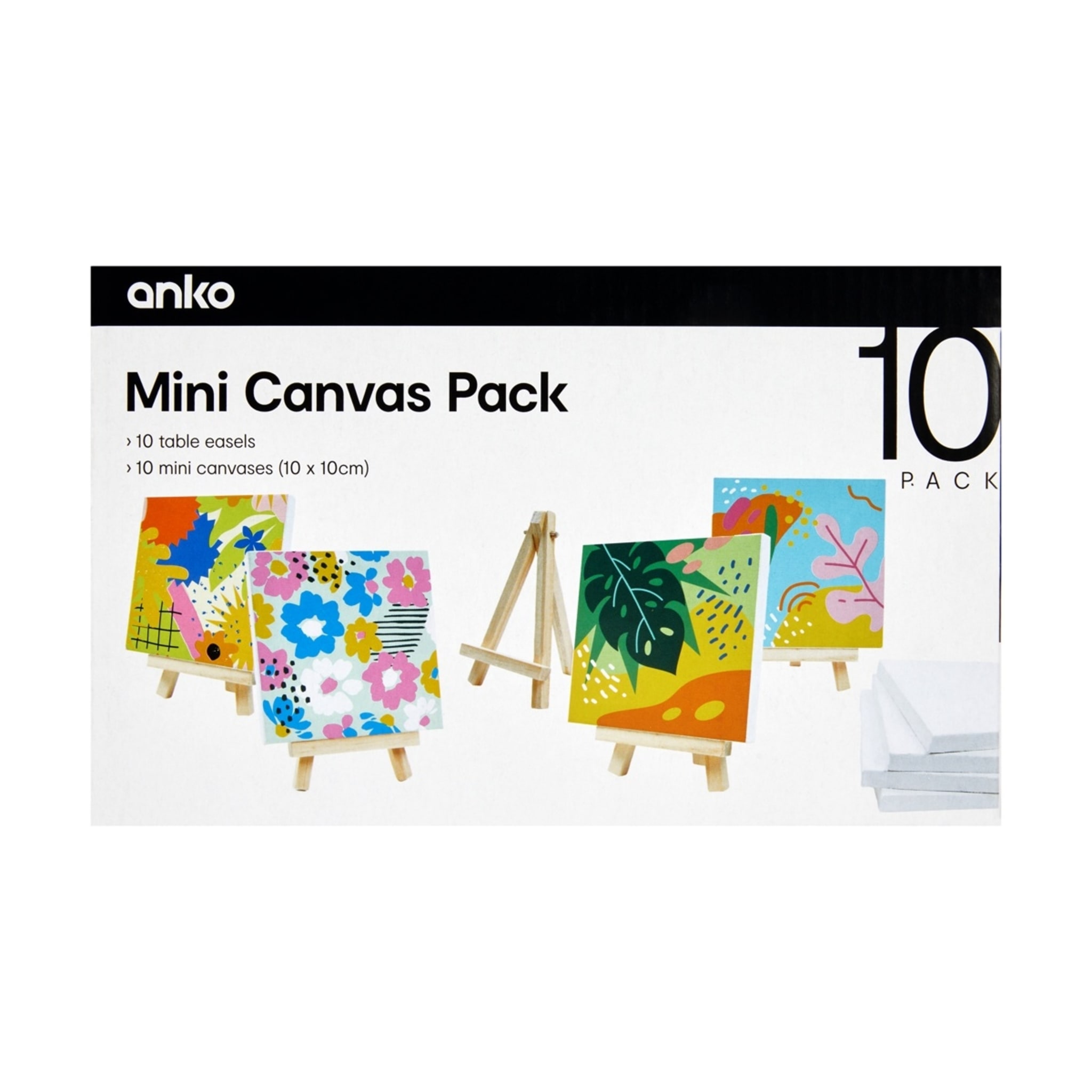 10 Pack Mini Canvas Set - Kmart NZ