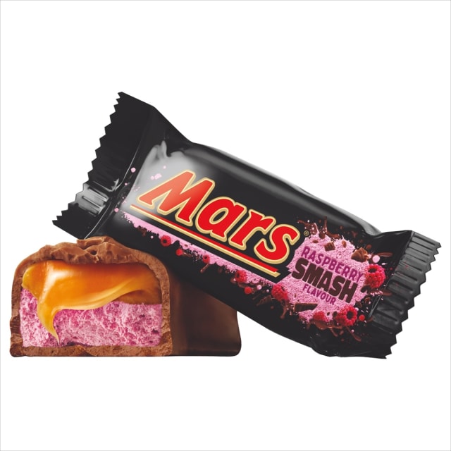 Mars 12 Piece Raspberry Smash Flavour Fun Size Medium Sharepack 192g ...