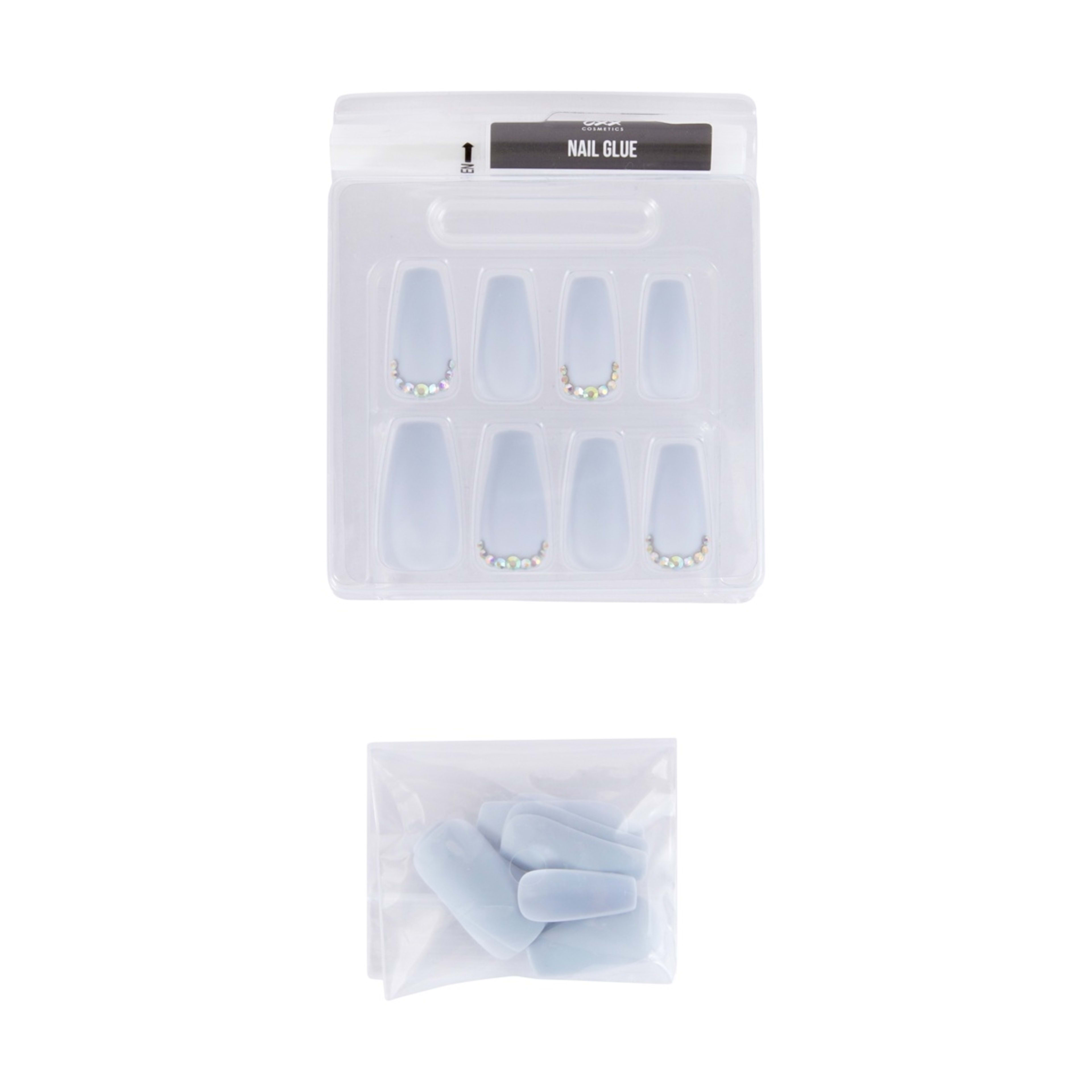 OXX Cosmetics 24 Pack Artificial Nails with Adhesive - Squareletto ...