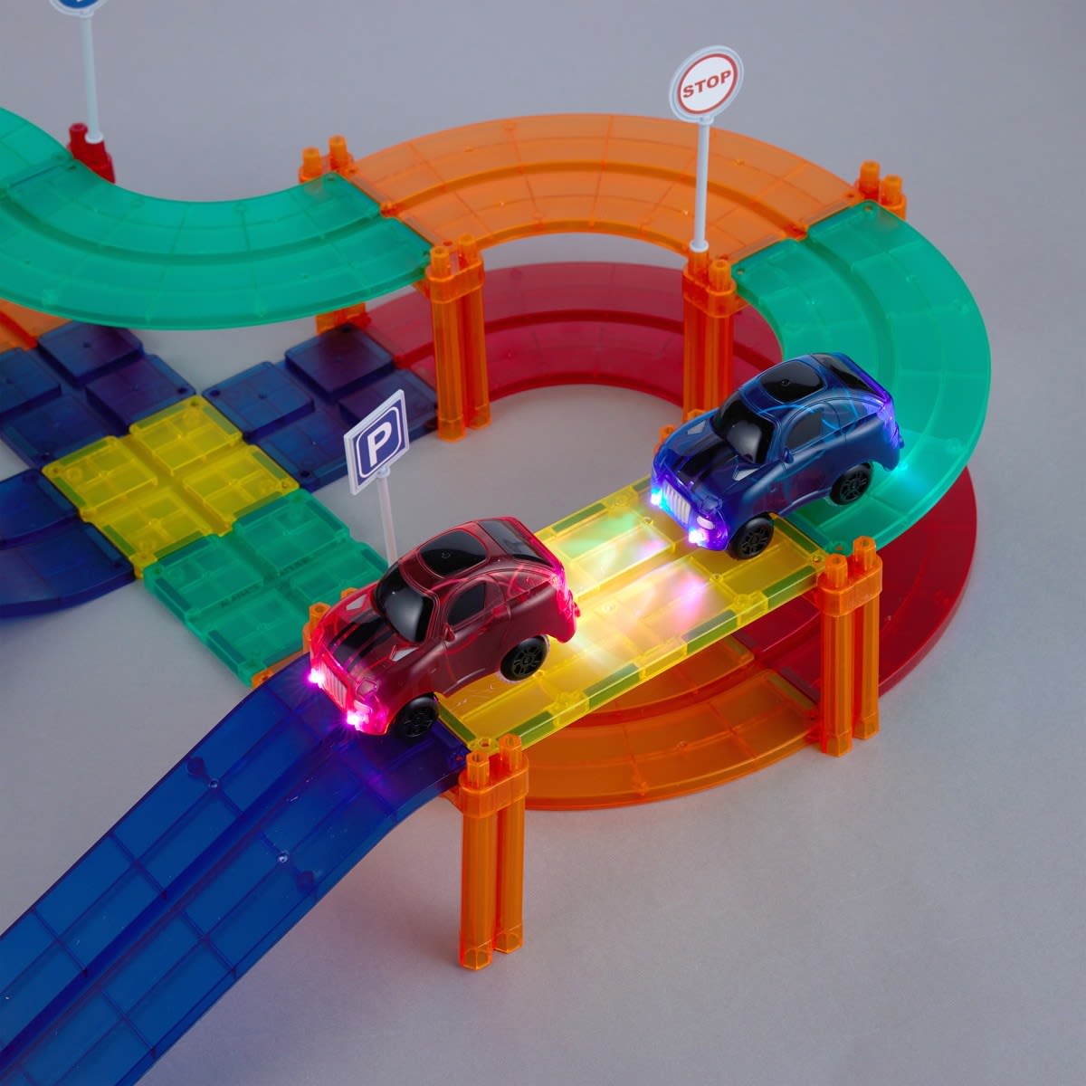 72 Piece Magnetic Race Track Set - Kmart