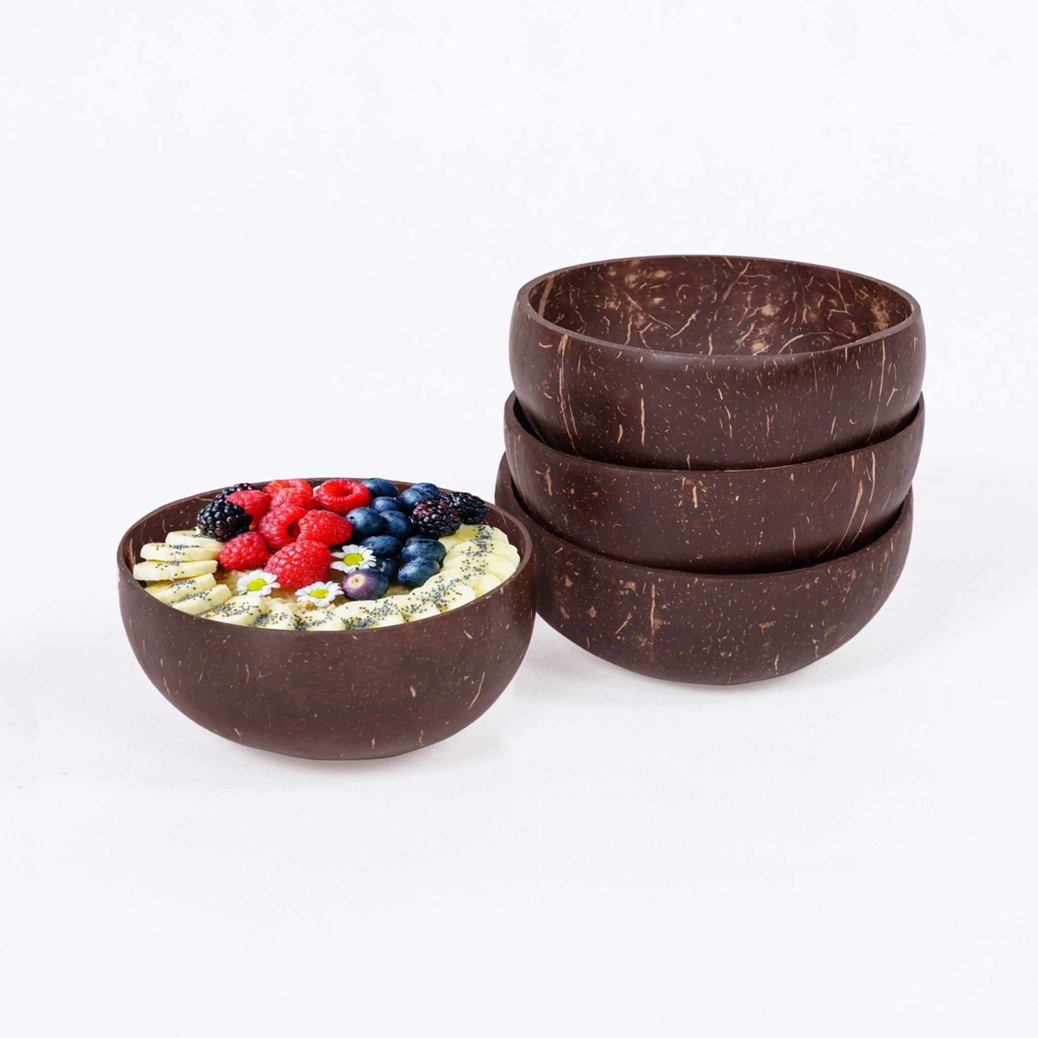 4 Pack Brown Coconut Bowls - Kmart