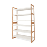 3 Tier Stackable Bamboo Shoe Rack with White Shelves - Kmart