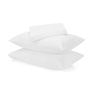 180 Thread Count Sheet Set - Queen Bed, White - Kmart NZ