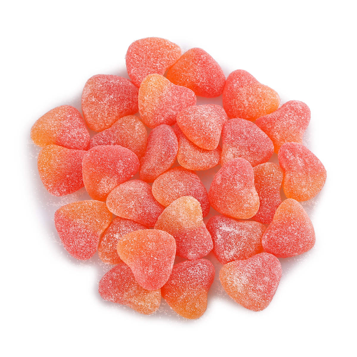Sour Peach Hearts 135g - Kmart