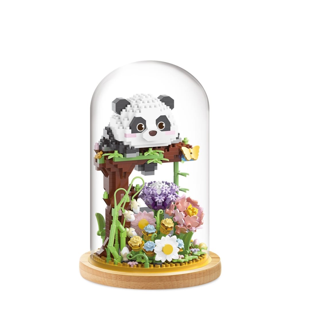 Mini Blocks Flower Series: Panda in Tree - Assorted - Kmart