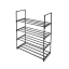 4 Tier Stackable Black Shoe Rack - Kmart