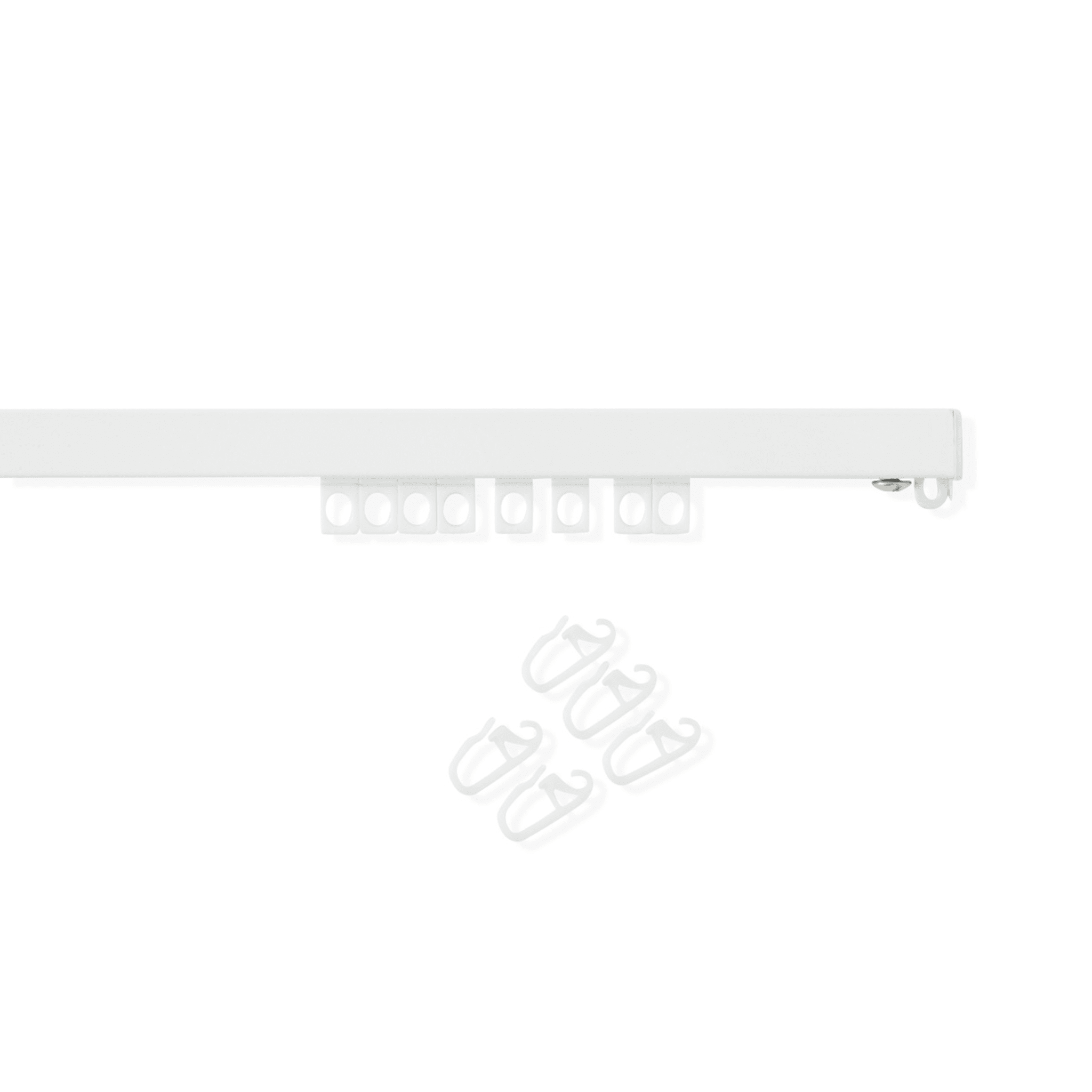 S-Fold Curtain Track - White - Kmart