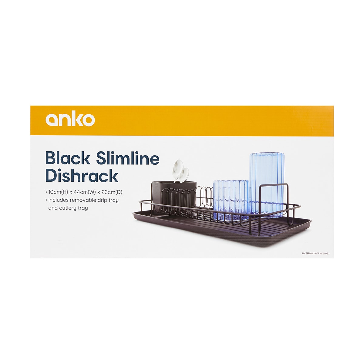 Black Slimline Dish Rack - Kmart