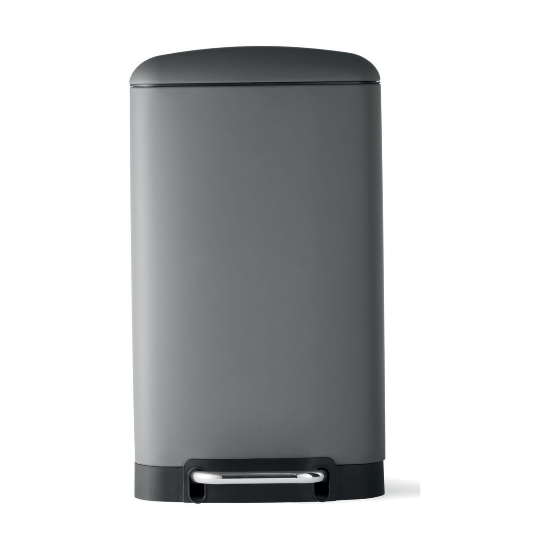 30L Matte Grey Rectangular Pedal Bin - Kmart