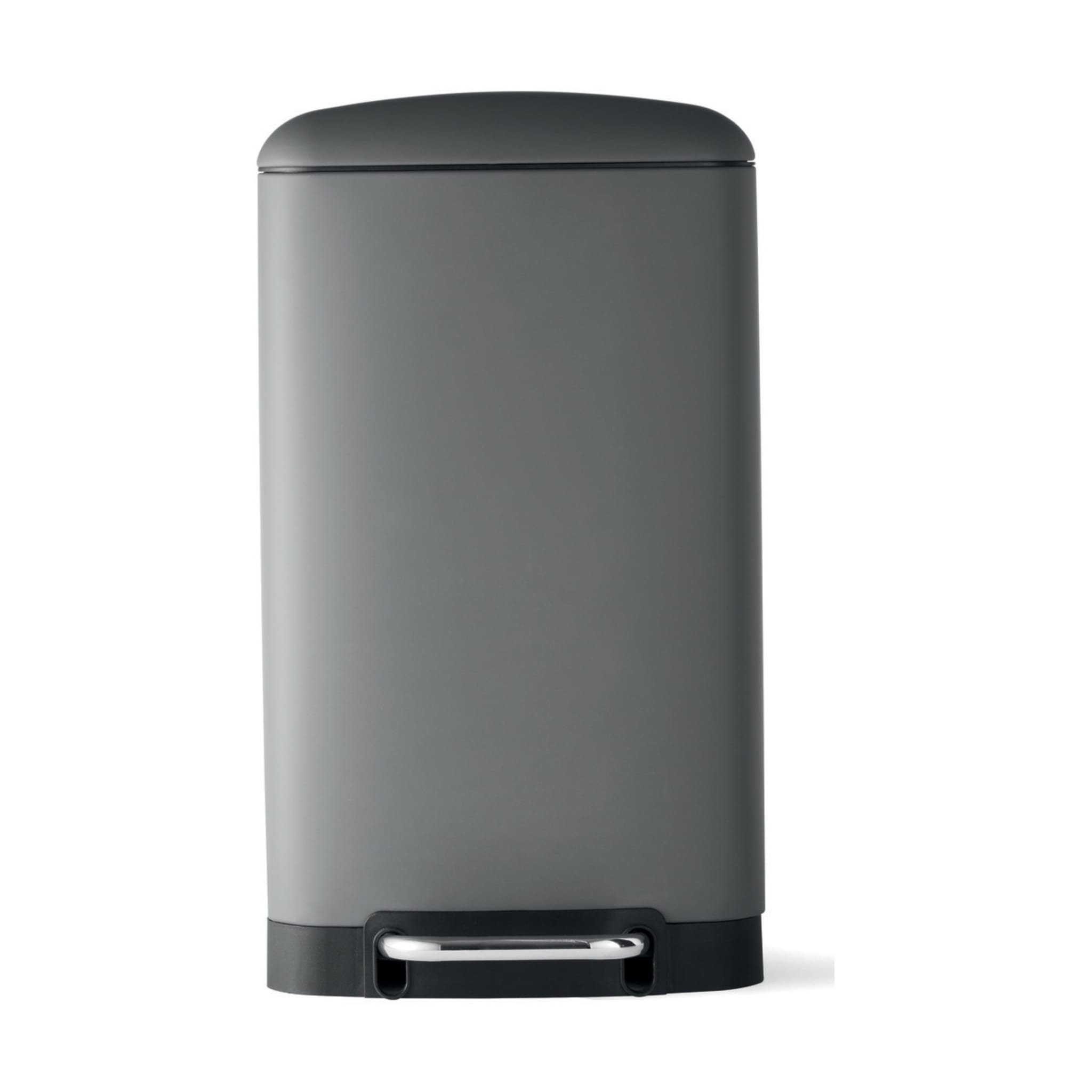 30L Matte Grey Rectangular Pedal Bin - Kmart