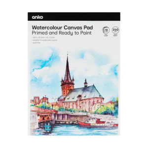 Watercolour Canvas Pad - Kmart