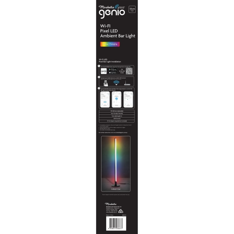 Mirabella Genio Wi-Fi Pixel LED Ambient Bar Light - Kmart