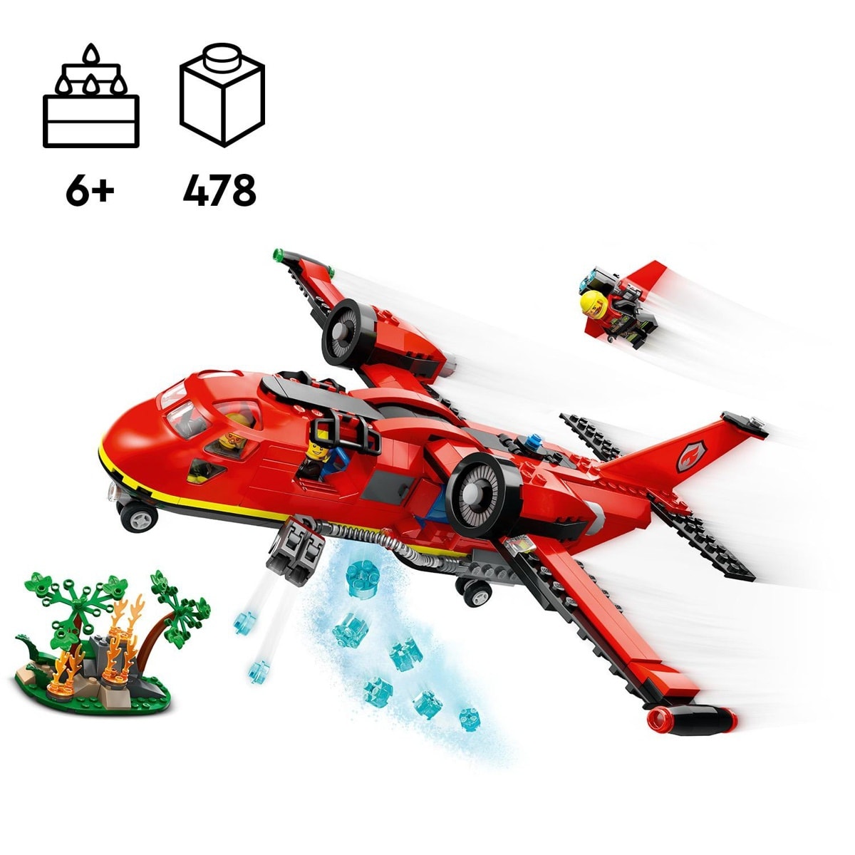 LEGO City Fire Rescue Plane 60413 - Kmart