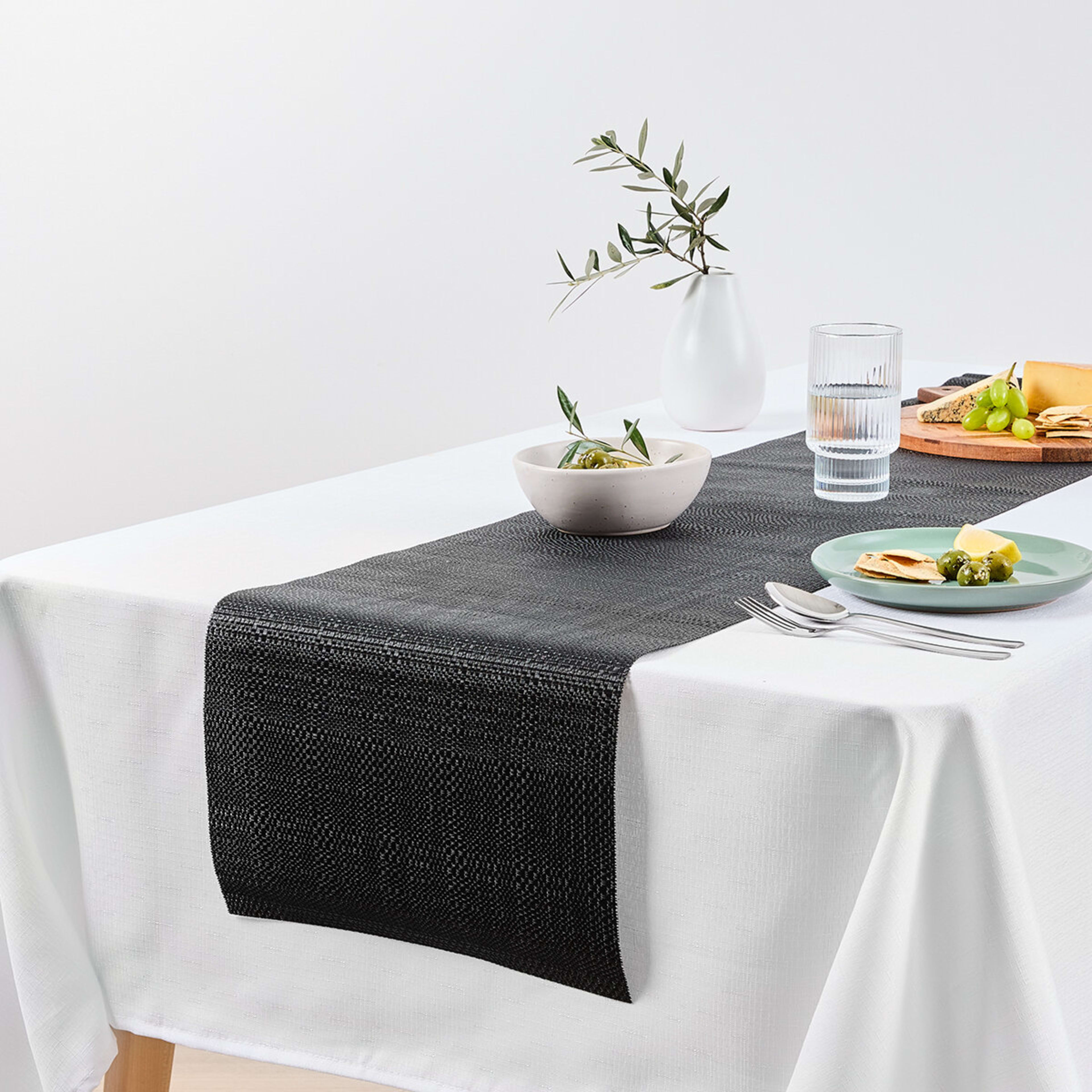 Black Table Runner - Kmart