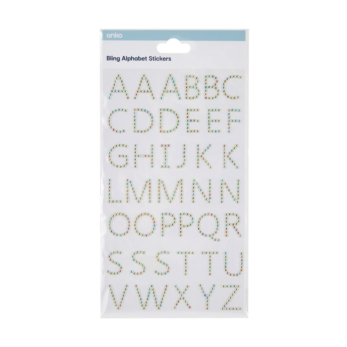 42 Piece Bling Stickers - Alphabets - Kmart