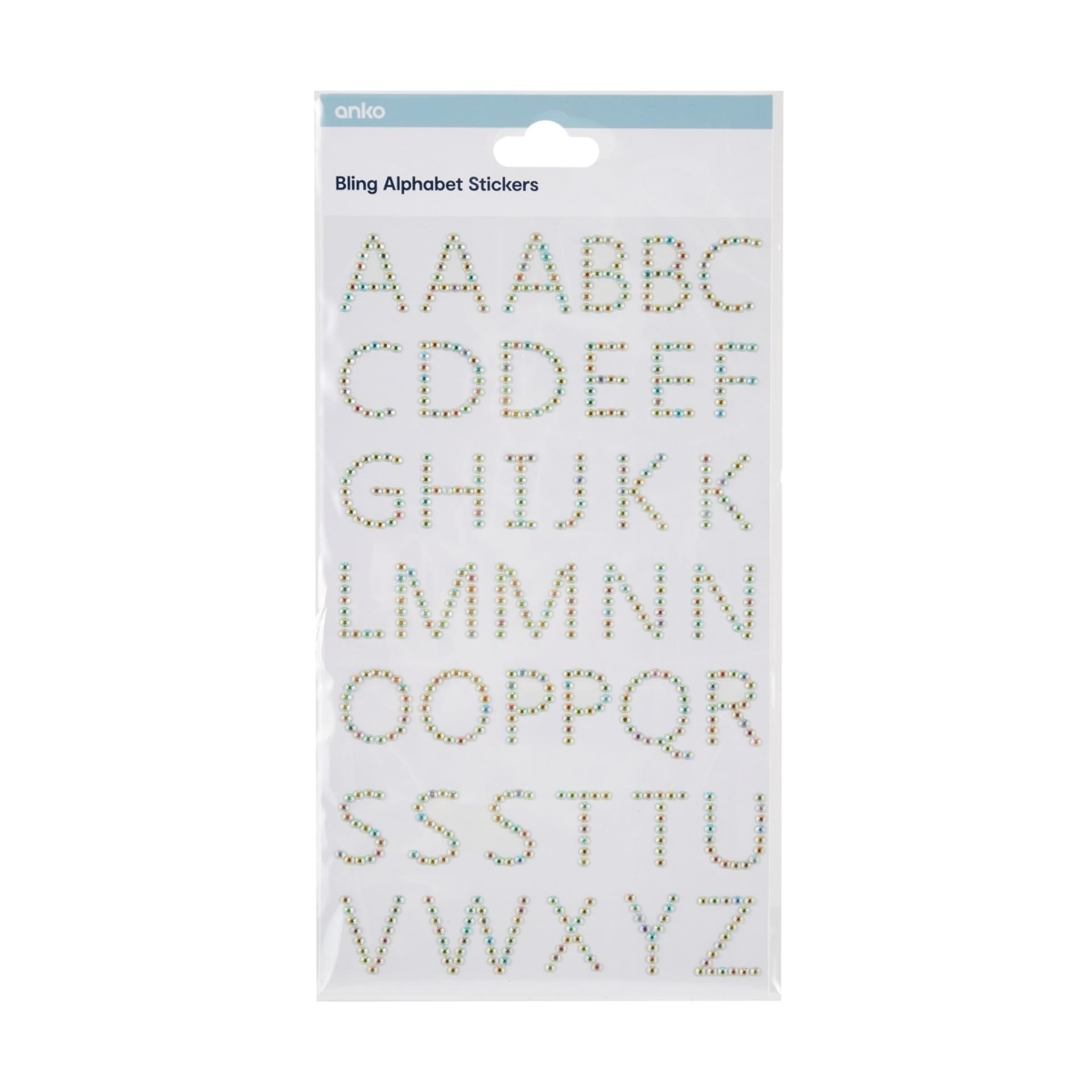 42 Piece Bling Stickers - Alphabets - Kmart