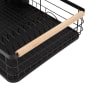Black Wooden Handle Dish Rack - Kmart