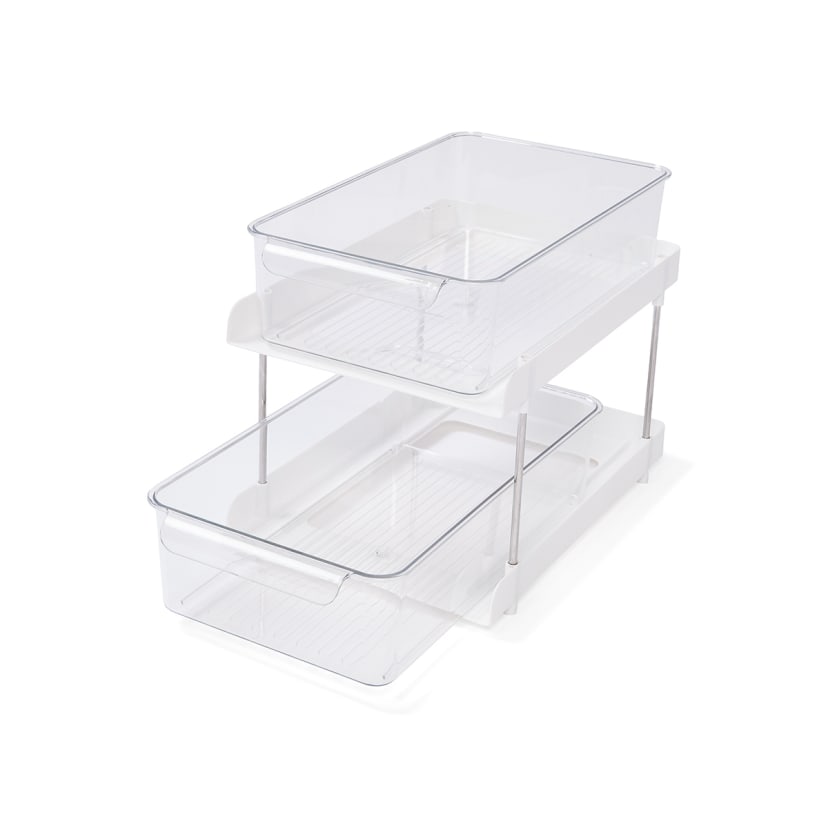 2 Tier Storage Drawers - Kmart