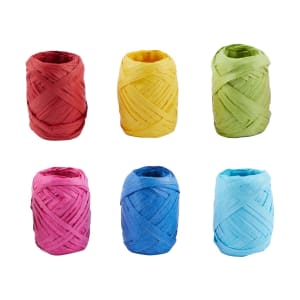 6 Piece Paper Ribbons - Bright - Kmart